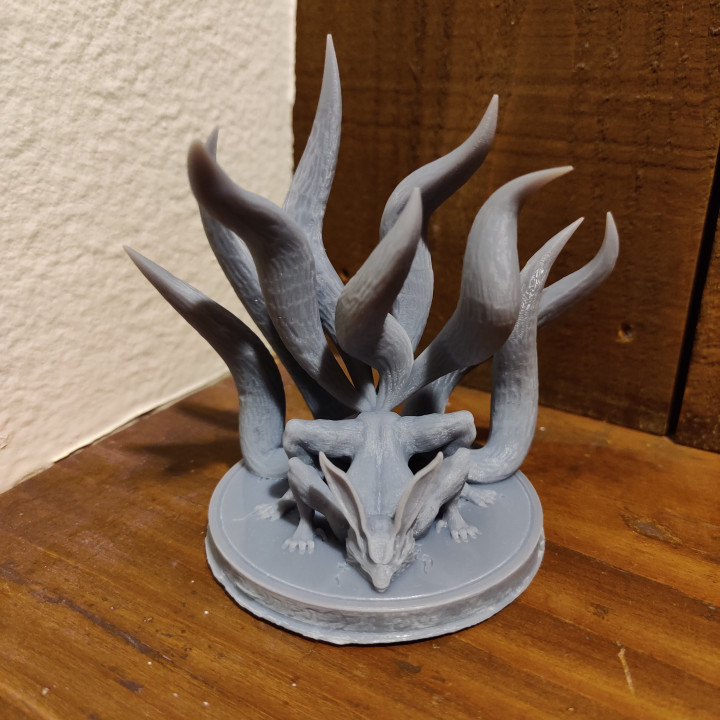 3D Print of Nine-Tailed Demon Fox by bag0chips