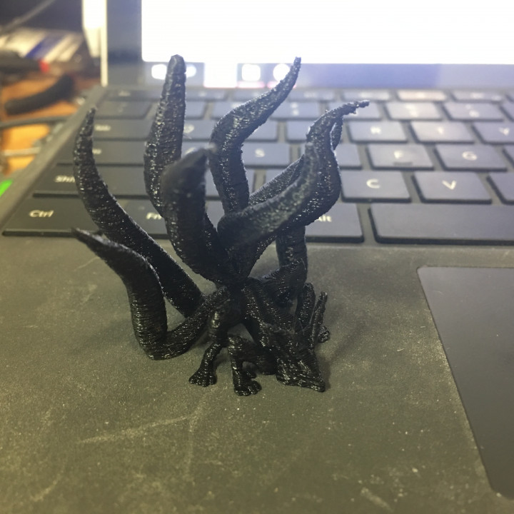 3D Print of Nine-Tailed Demon Fox by RisenHentaiDemon