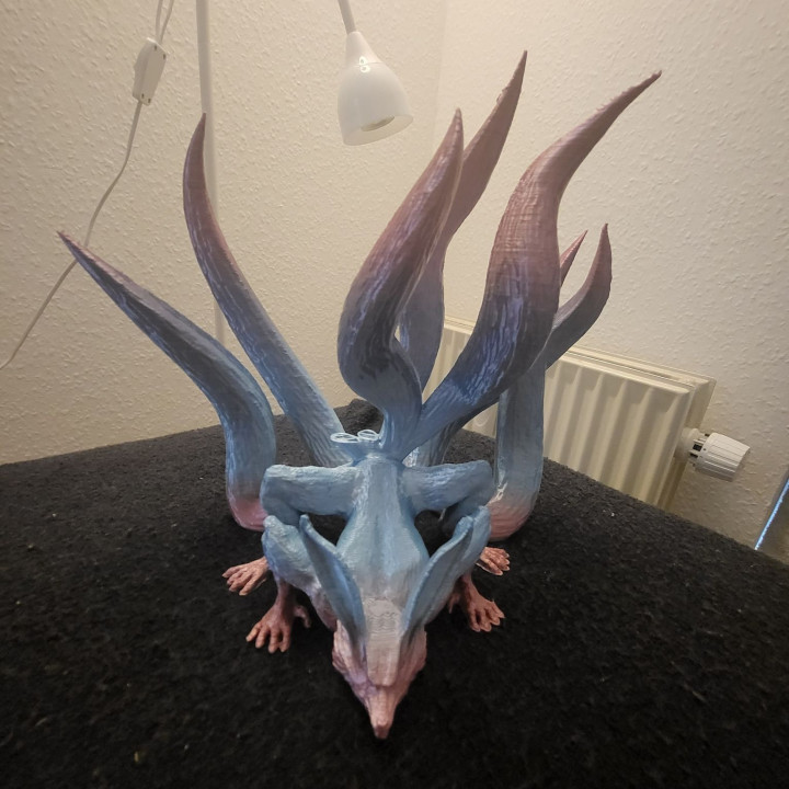 3D Print of Nine-Tailed Demon Fox by alexanderhanzi