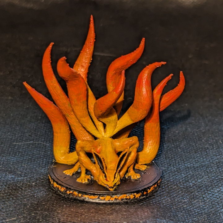 3D Print of Nine-Tailed Demon Fox by baritone87