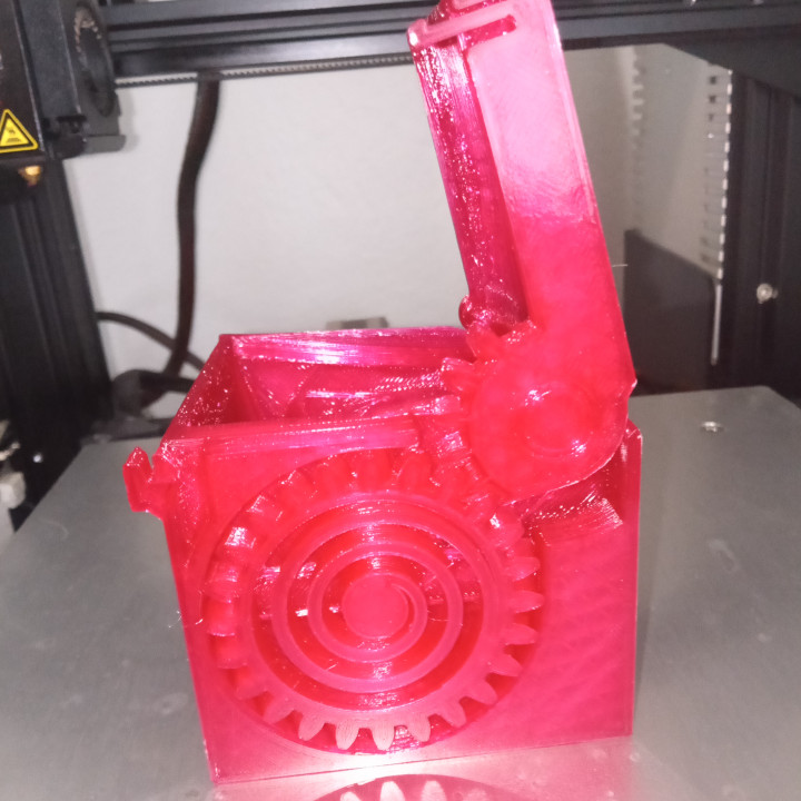 3D Print of Designing a Parametric "Print in Place" Hinged Container Using Autodesk Fusion 360 ...
