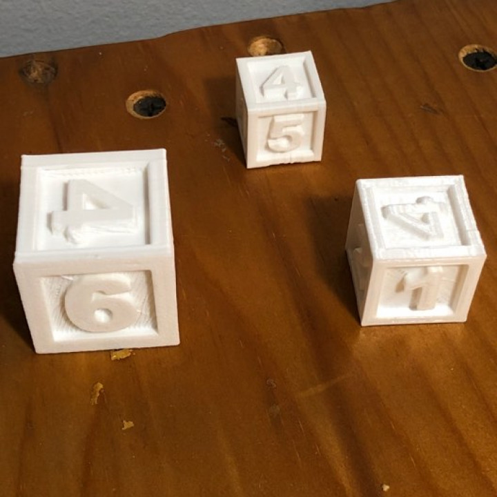 3D Printable Digit Dice by Bob Blanco