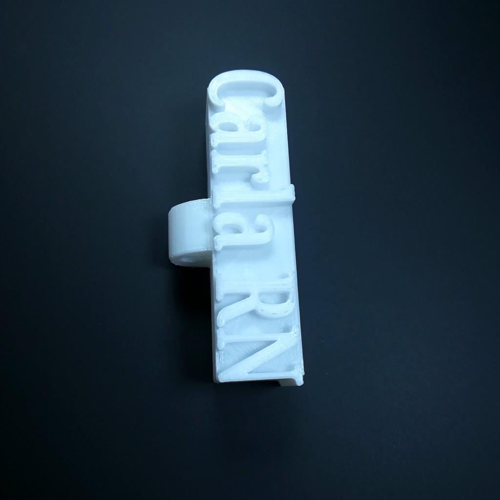 3D Printable name badge by Joey Gallinal