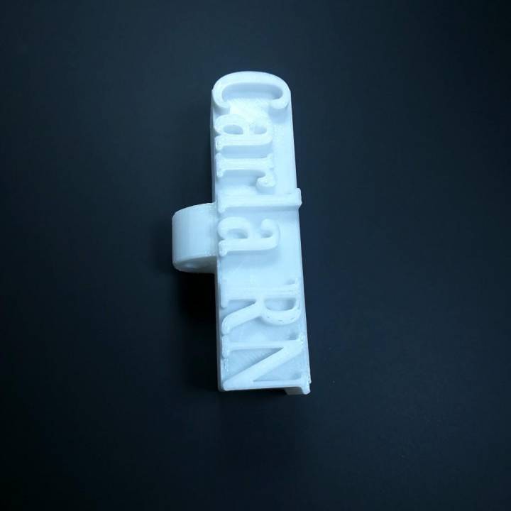 3D Printable name badge by Joey Gallinal