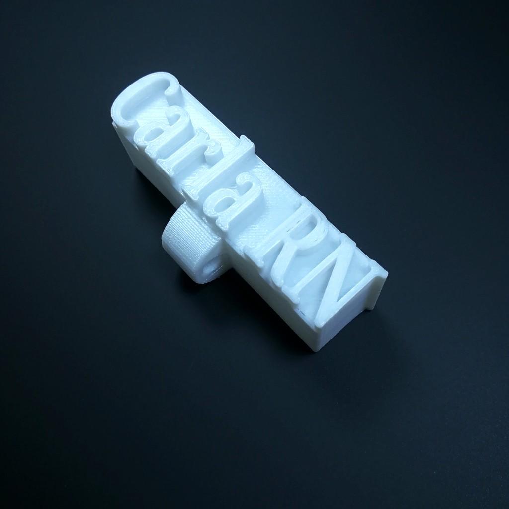 3D Printable name badge by Joey Gallinal