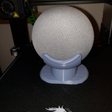 3D Printable Google home mini Stand Desktop by dragonlutin