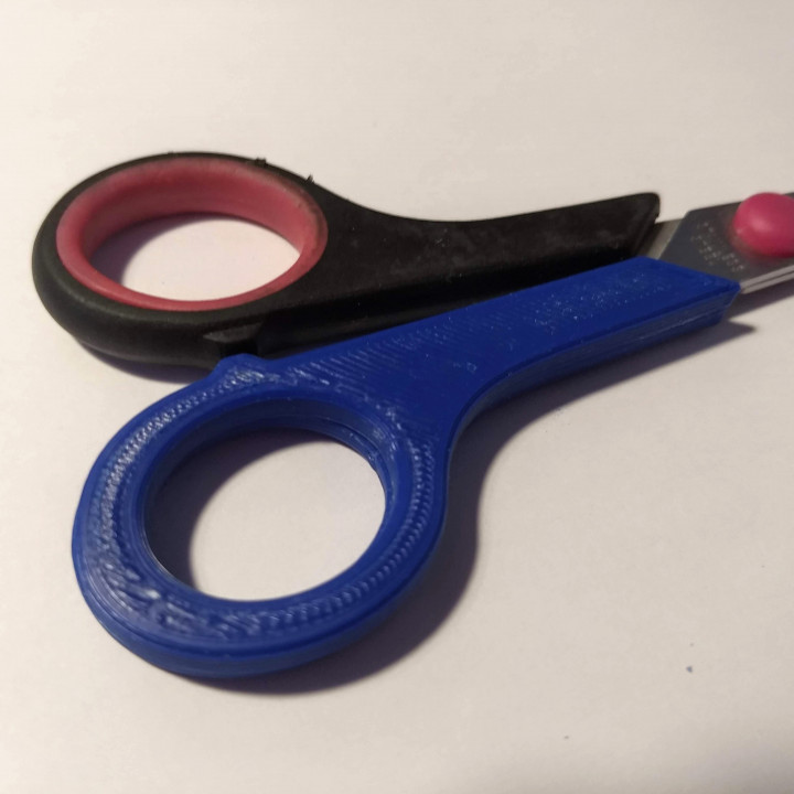 3D Printable Scissors handle replacement by EL3D