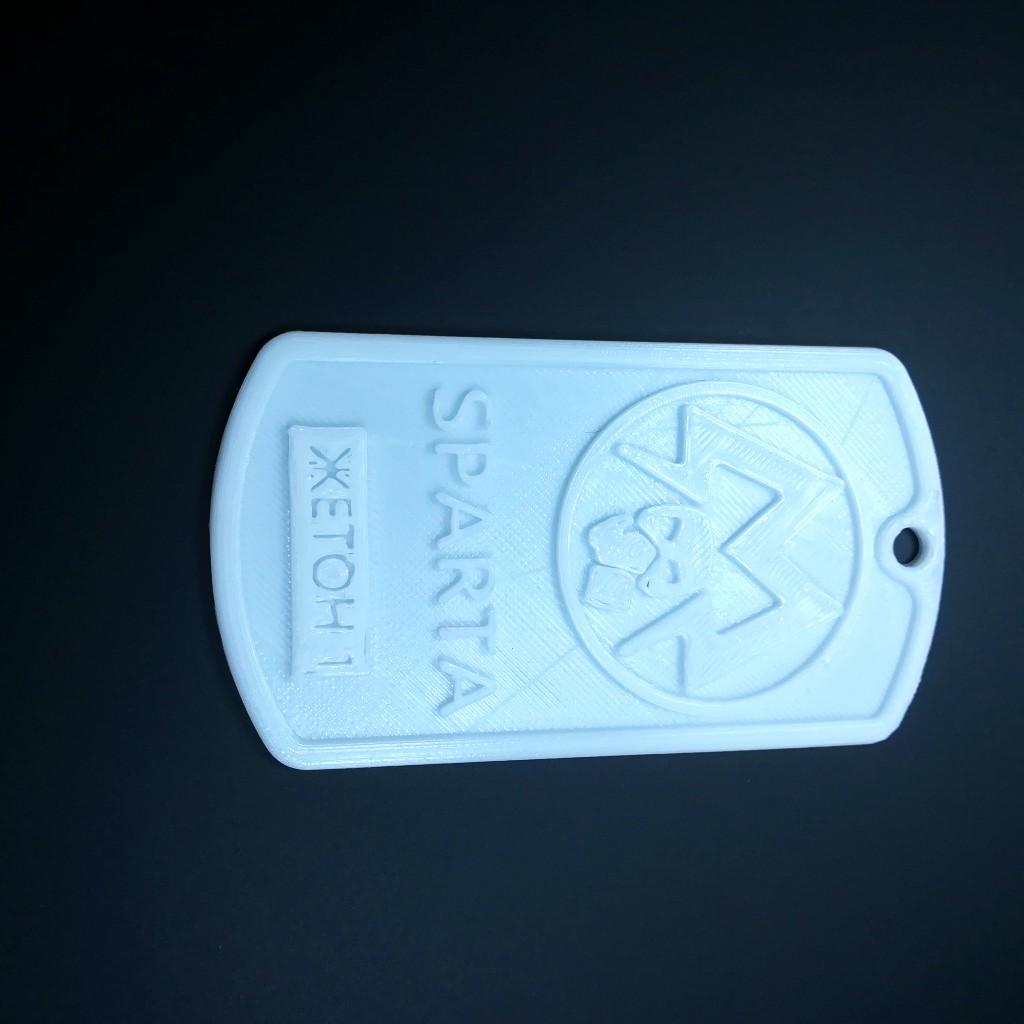 3D Printable Metro EXODUS Sparta Dog Tag by Dmitriy Soletskyi