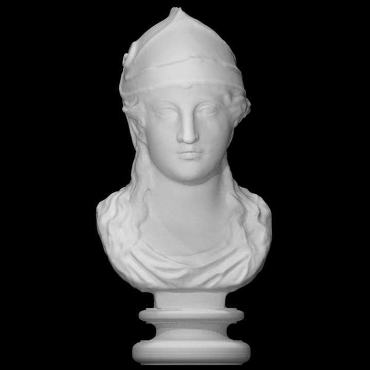 3D Printable Bust of Athena by Scan The World