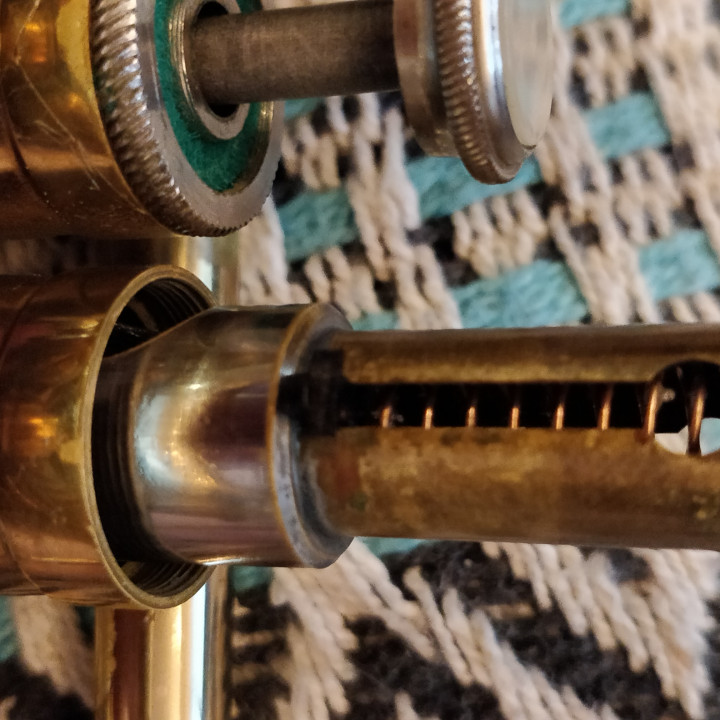 3D Printable Trumpet Valve Guide by Tyler Keller