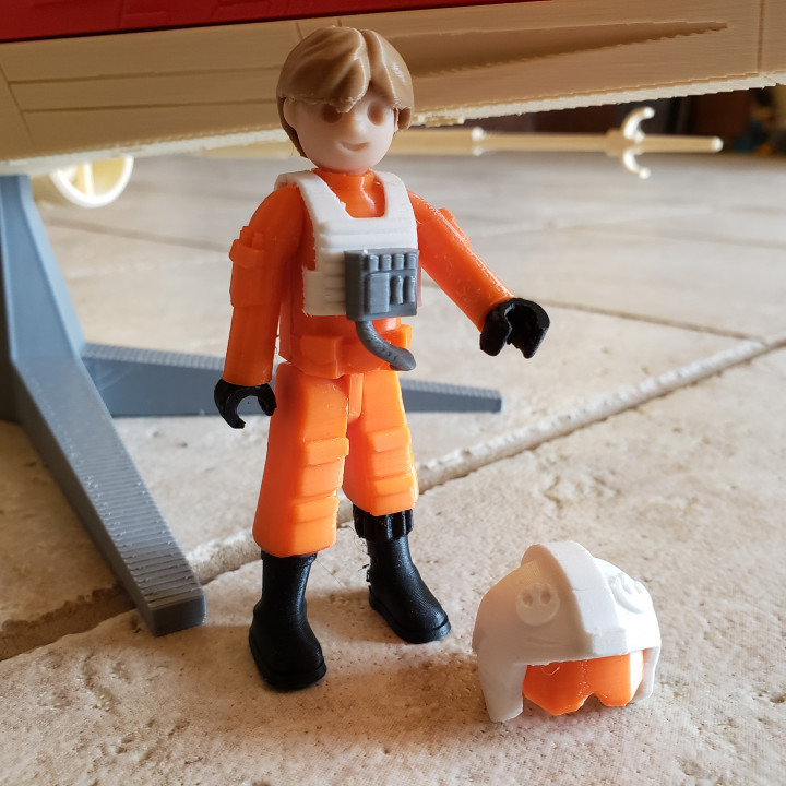 3D Print of X-Wing Pilot by jeffrey3k