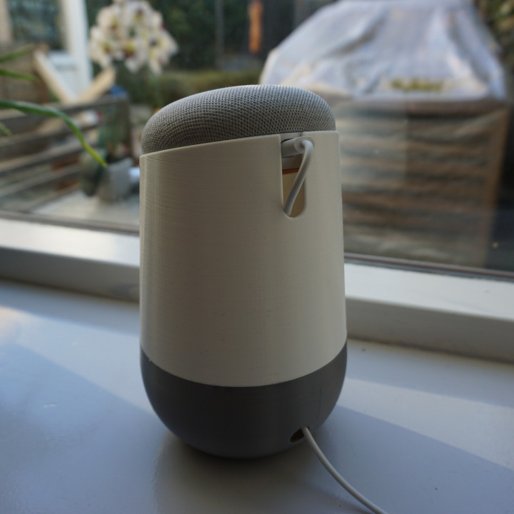 3D Printable 'Google home' mini stand by Thomas Levendig