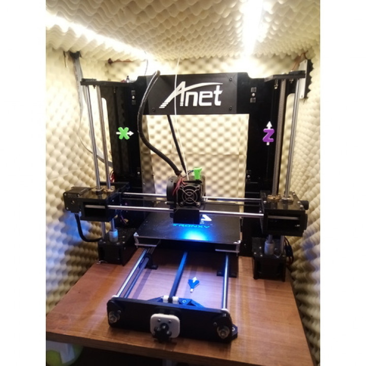 3D Printable XYZ axis arrow by Sven De Boeck