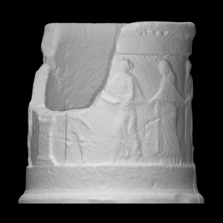 3D Printable Puteal with a Dionysian procession by Scan The World