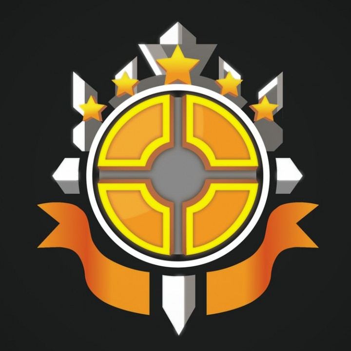 3D Printable TF2 Logo Keychain by Prasad Chakradeo