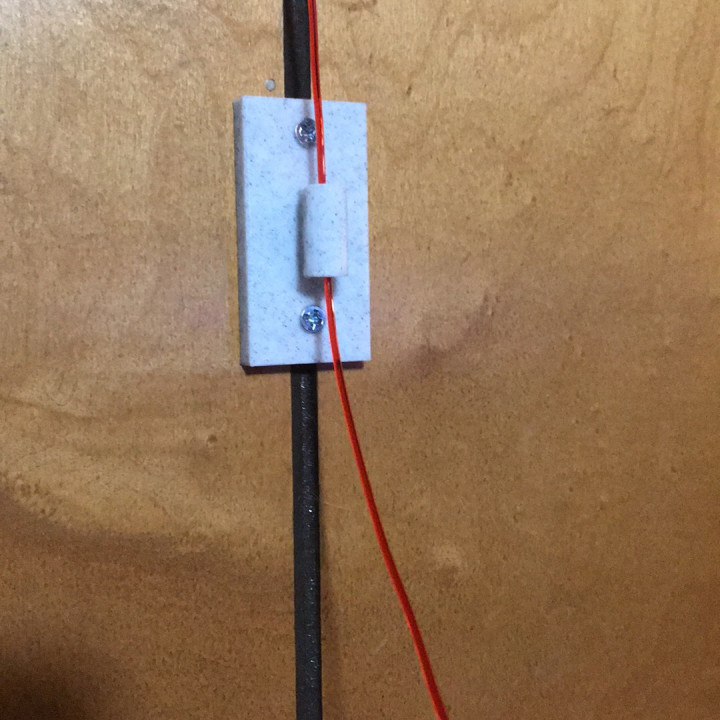 3D Printable Wall Mounted Filament Guide by John T Pond III