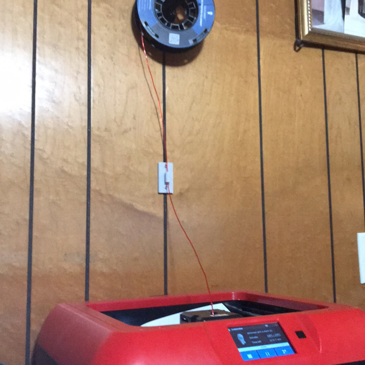 3D Printable Wall Mounted Filament Guide by John T Pond III