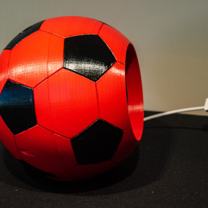 3D Printable Google Home Mini Soccer Ball by Guy Van den Nieuwenhof