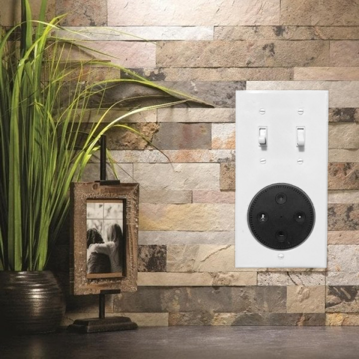 3D Printable Smart Assistant Flush Mount Light Switch Box Assembly ...