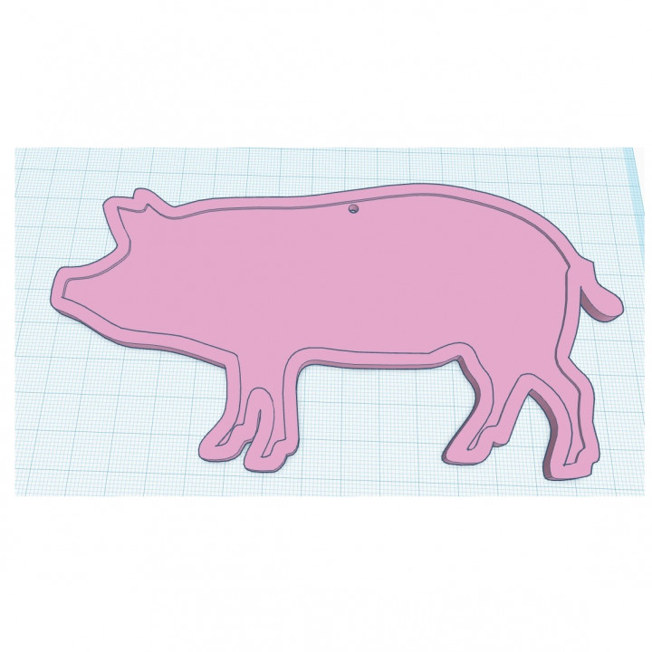 3D Printable The Pig Ornament by Jonathan Maxwell