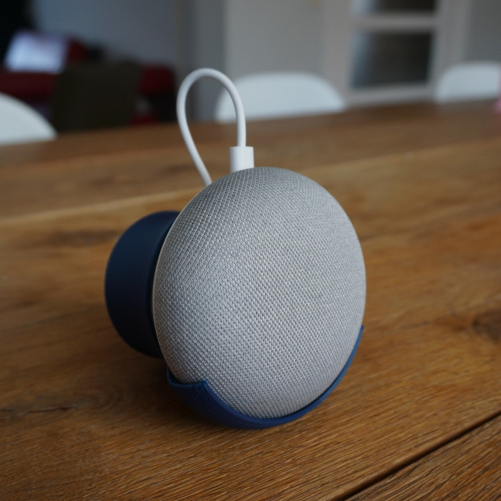3D Printable Google home mini POWEROUTLET stand by Thomas Levendig