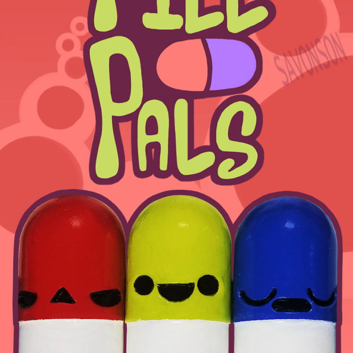 3D Printable Pill Pals by Jake Trim