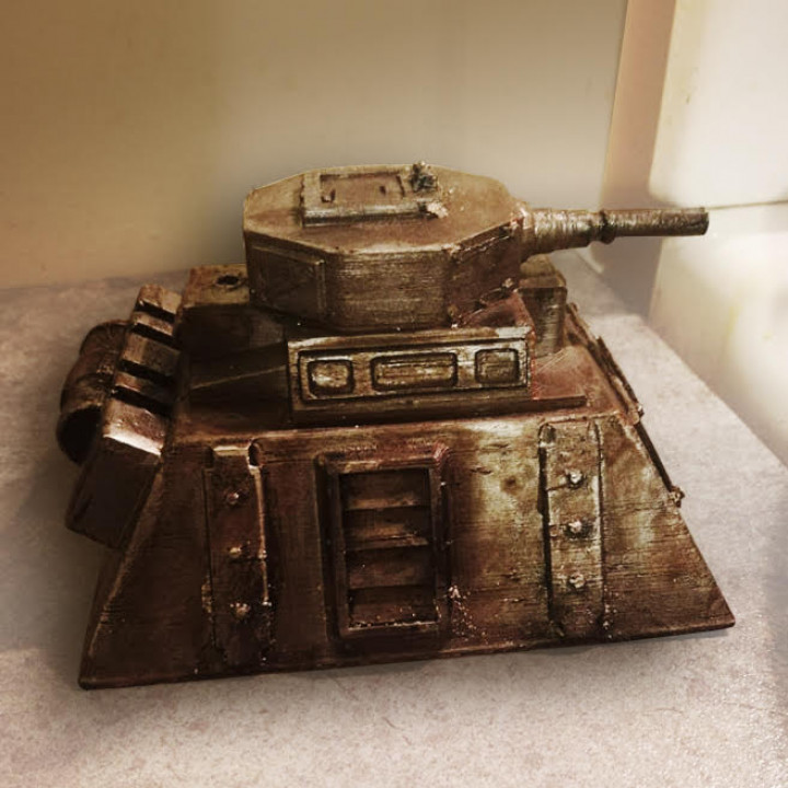 3D Printable Heavy Imperial Gun Turret by Rod Genardini