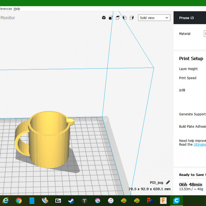 3D Printable simple jug by william sefton-alderson