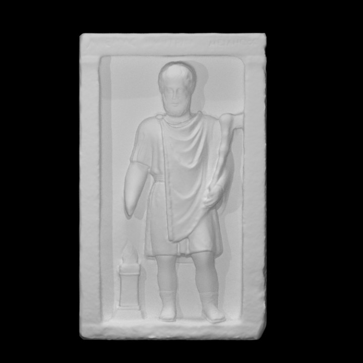 3D Printable Funerary stele by Scan The World