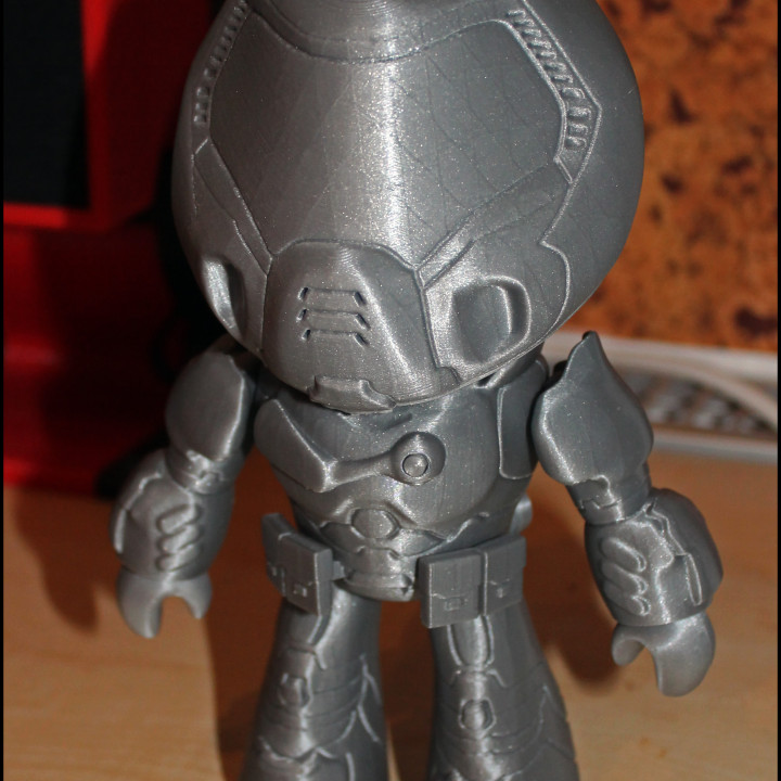 3D Print of DooM Guy - Collectable Figure (DooM 2016) by Sisko4