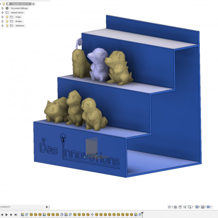 3D Printable Low Poly Pokemon Display Stand by Don Yee