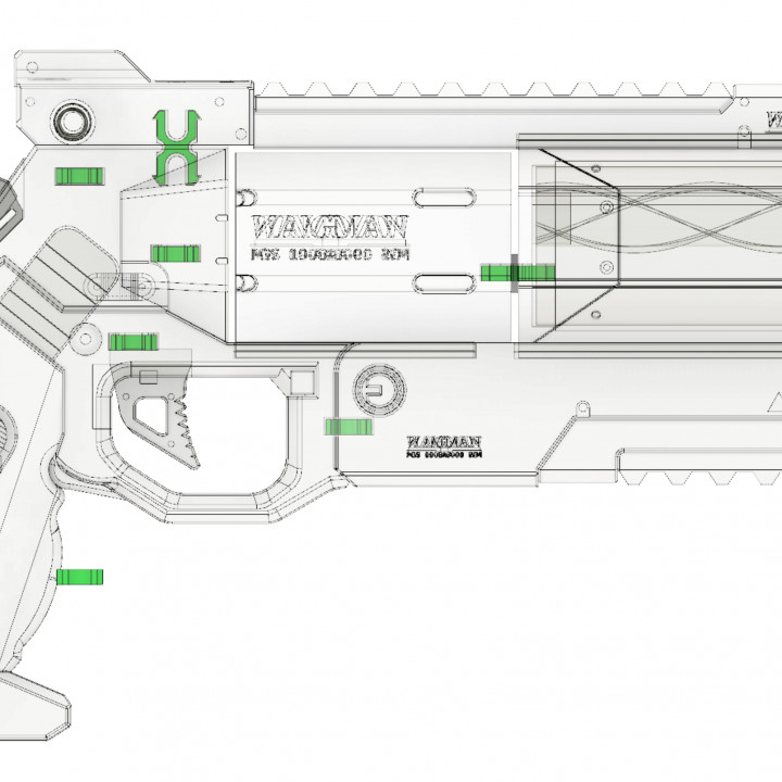 3D Printable Wingman - Apex Legends by Brodie Fairhall