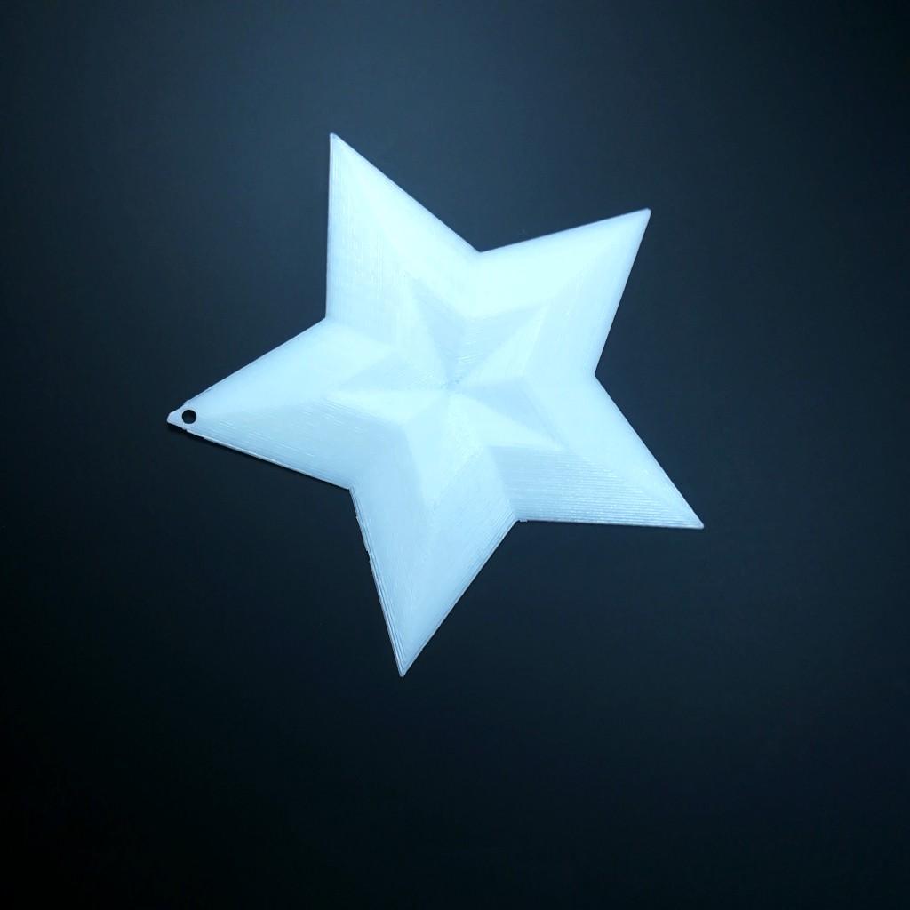 3D Printable Star + Star by Jonathan Maxwell