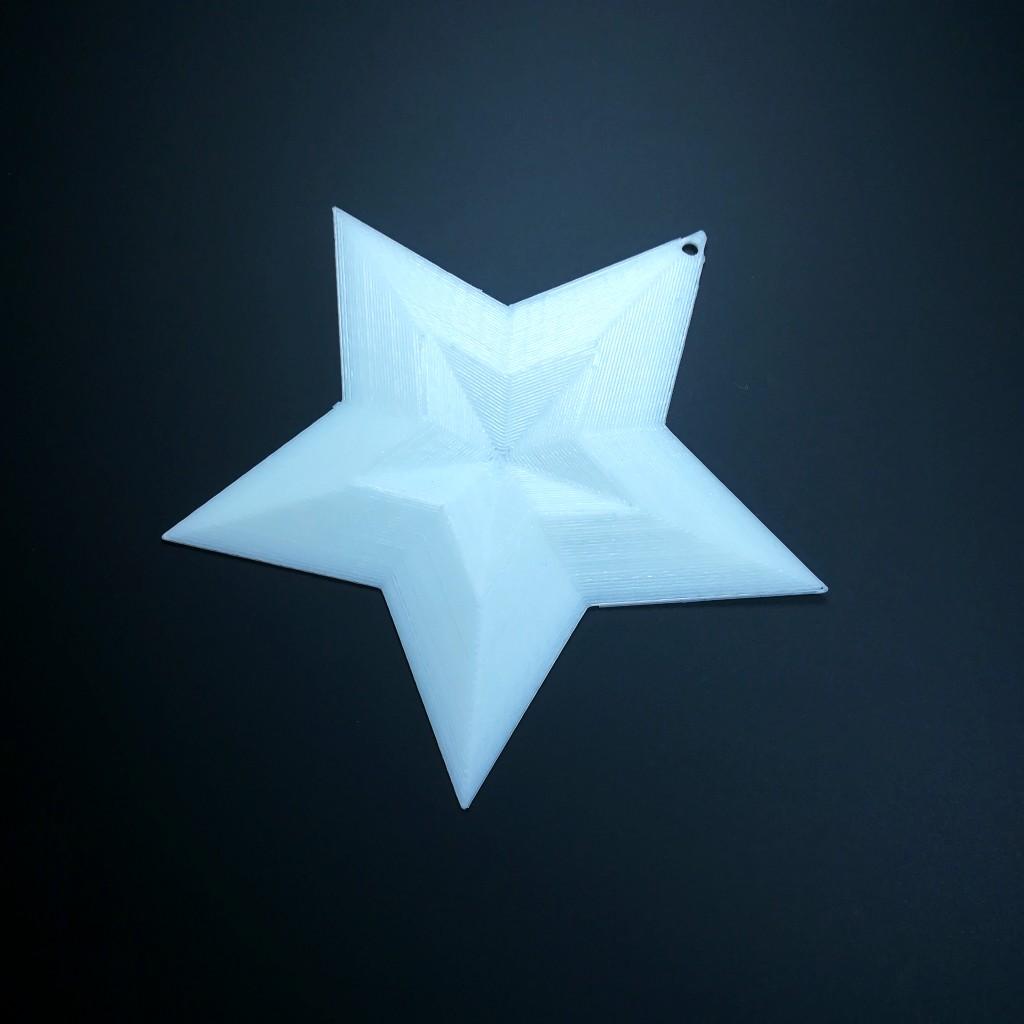 3D Printable Star + Star by Jonathan Maxwell