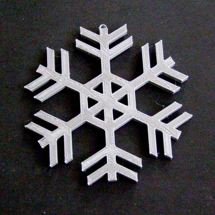 3D Printable Snowflake by Jonathan Maxwell
