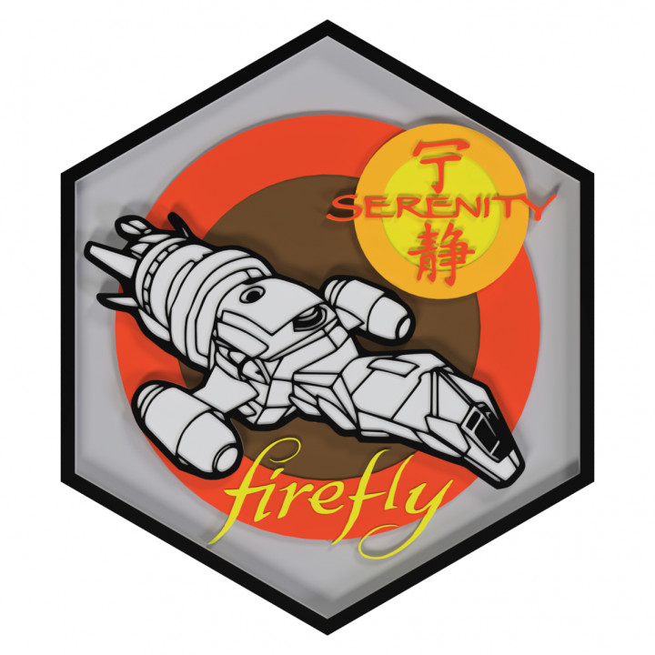 3D Printable Hexagon Serentity by Sebastiaan Holman