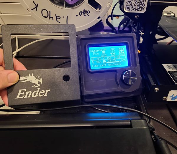 3D Printable Creality Ender 3/ CR10 Screen Stand by James Tongue