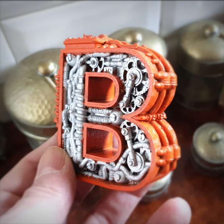 3D Printable Steampunk Alphabet. by Alphonse Marcel