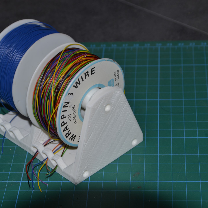 3D Printable Modular Wire spool holder by Carlos Gabriel Mechoso Sandin