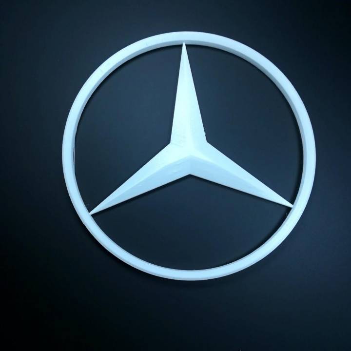 3D Printable mercedes logo by Sezgin Oo