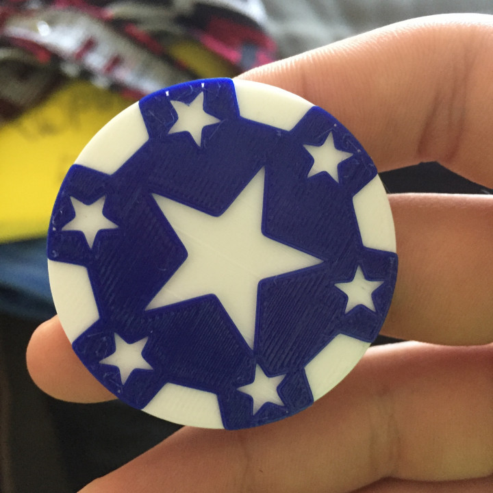 3D Printable Poker Chip by Nicolas Curci