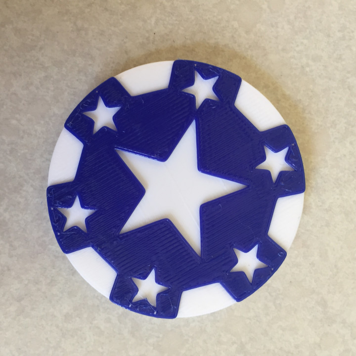 3D Printable Poker Chip by Nicolas Curci