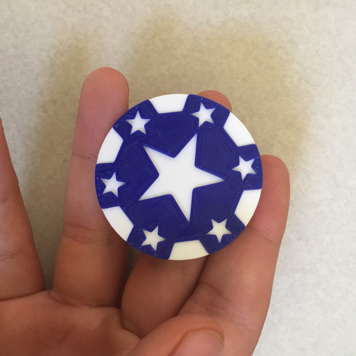 3D Printable Poker Chip by Nicolas Curci