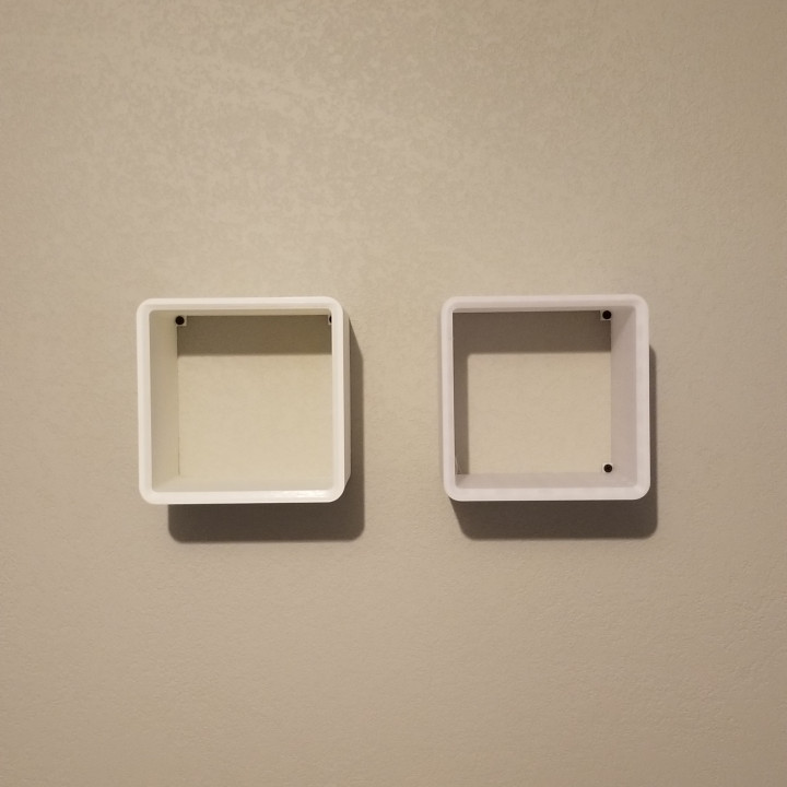 3D Printable Cube shelf by Flabby_Abs
