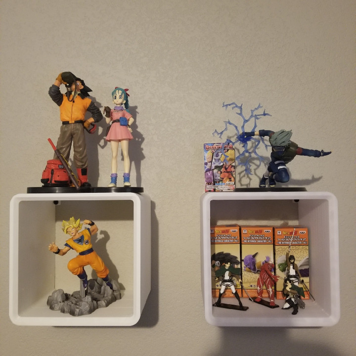 3D Printable Cube shelf by Flabby_Abs