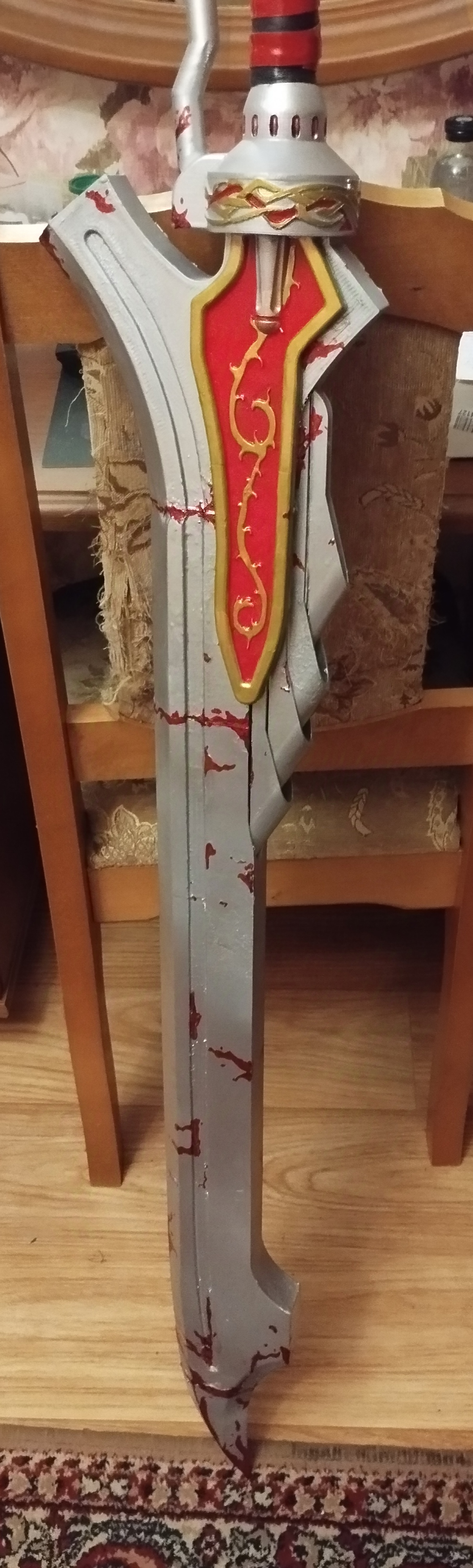 3D Printable Devil May Cry 4 Red Queen Sword by Tanya Wiesner
