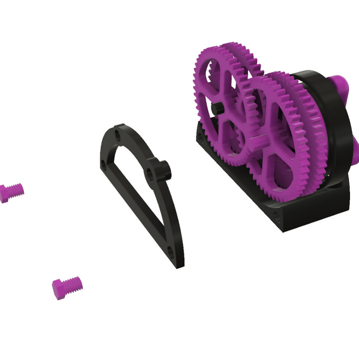 3D Printable PLA Spring Motor Demonstrator 2 by Greg Zumwalt