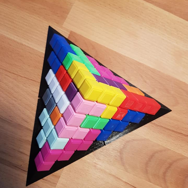 3D Printable 3D Pyramid Puzzle by basti vapes