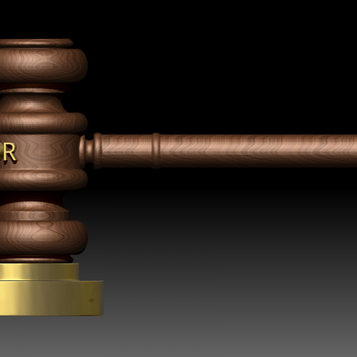 3D Printable Moderator Hammer by Enrico Sartori