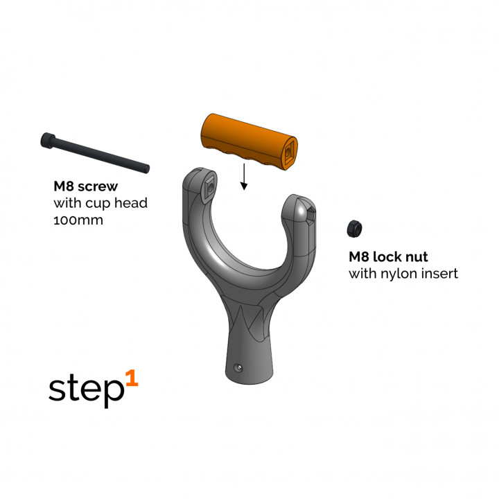 3D Printable Spade Grip Replacement by Michal Fanta